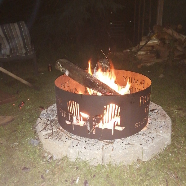 Tree Ring Fire Pit - Etsy