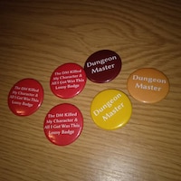 Dungeon Master 38mm Button Badge, Dungeons and Dragons, Dnd, RPG Gift ...