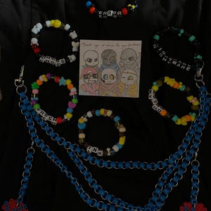 Undertale Inspired Handmade Character Kandi Bracelets - Etsy