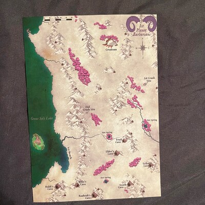 Unofficial Ruby Dixon Ice Planet Barbarians Series Map Ice Planet Map ...