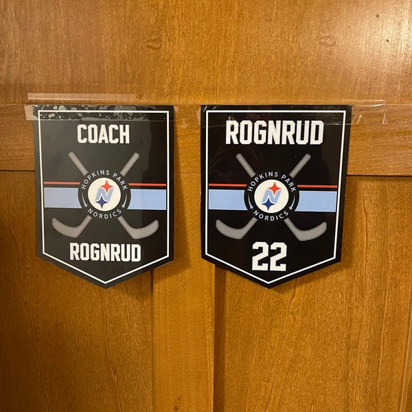Personalized Hockey Team Signs: Custom Colors, Player Name (PDF) - Etsy