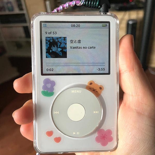 Apple Ipod Classic - 7th/6th Gen, Silver+black (3000mah Battery ...