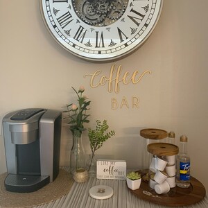 Coffee Bar Wall Sign, Coffee Sign No Backboard Kitchen Office Break ...