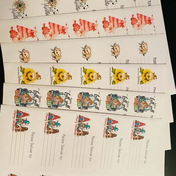 Autumn PDT Labels - Etsy