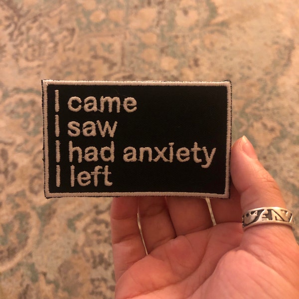 Social Anxiety Patch, Anxiety Patch, Funny Patch, Sarcastic Patch, Anti ...