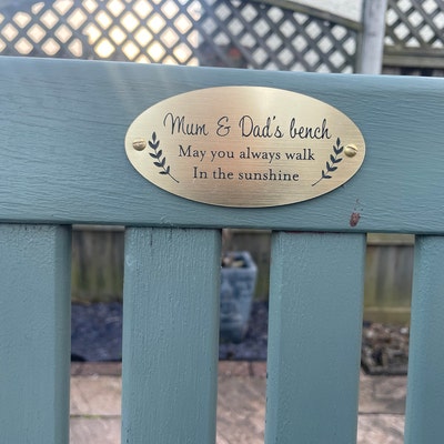 When Robins Are Near Personalised Bench Plaque All Weather - Etsy UK