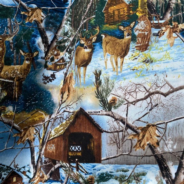 Goat Fabric Farm Animals Goats in Multi Premium Quality 100% Cotton ...