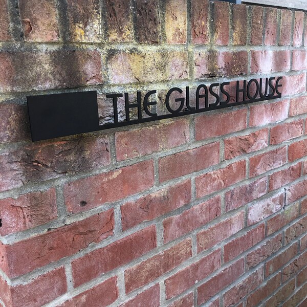 House Name Sign, Outdoor House Name Plaque, Custom Metal Sign, Outdoor ...