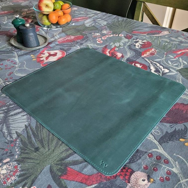 Leather Desk Mat, Large Mouse Pad, Desk Mat, Desk Pad, Office Decor ...