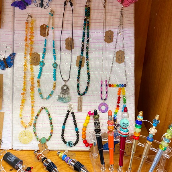 Pen Display Stand - Beadable Pen - Add Beads Pen - Clear - Easy to ...