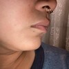 Split Triple Septum Ring, Nose Ring, Hoop Earring, Conch Hoop, 18, 16ga ...