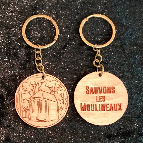 50 Custom Round Keychain With Business Logo, Personalised Wooden Custom ...