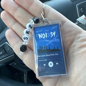 Spotify Song Plaque Keychain Custom Key Chain Add Charm Gummybear Heart ...