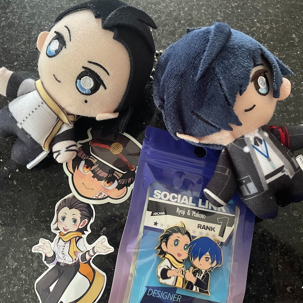 Persona Ryoji and Makoto Persona Enamel Pin | Ryomina Ryokoto | Minato ...
