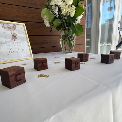 Custom Name Wooden Blocks handmade Personalized Blocks on - Etsy