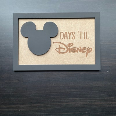 Days til Disney Countdown Sign - Etsy