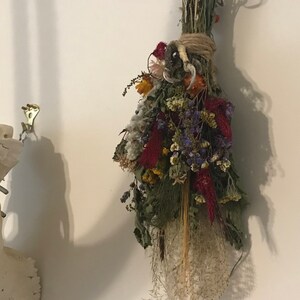 English Cottage Garden Dried Floral Swag 2 All Natural from | Etsy