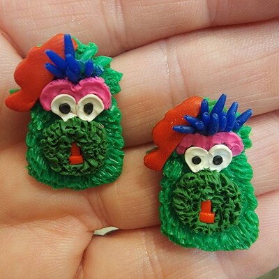 Wednesday Addam Clay Dangle Earrings - Etsy