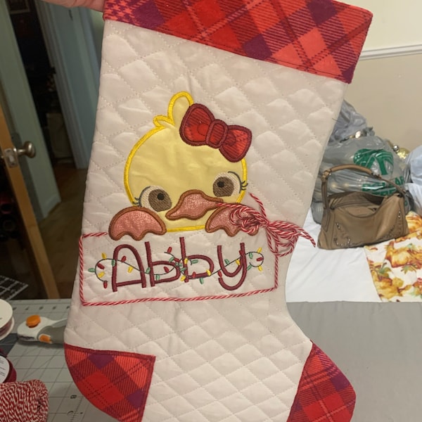 Applique and Embroidery Originals Digital Design - 1607 Duck Peeker ...