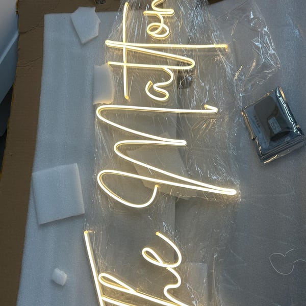 HUSTLE Neon Sign Led Light Home Decor, Custom Neon Sign, Decoration ...