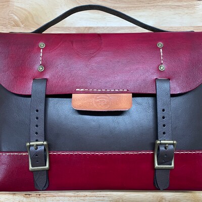 Messenger Bag Leather DIY Pdf Download Laptop Bag Pattern Video ...