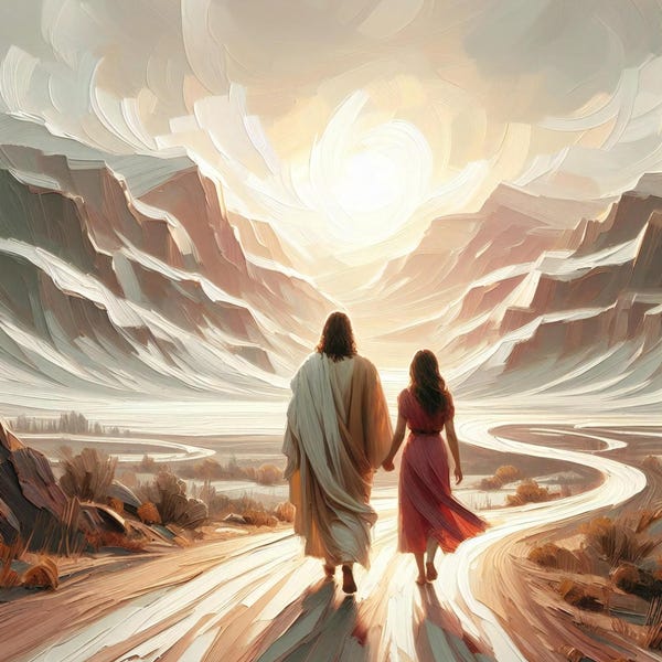 A Little Family, Digital Christian Art, Jesus Rescues Lamb, Jesus ...