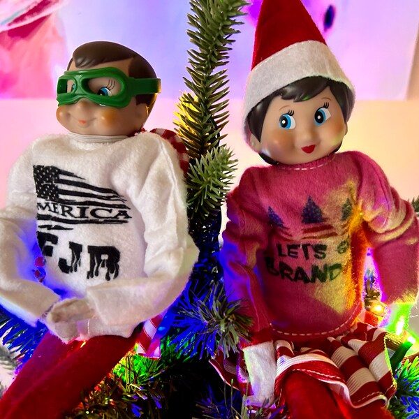 Biden is Not My President Elf Sweater Doll Sweater - Etsy