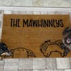 Custom Dog Ears Outline Welcome Door Mat, Cute Dog Door Mat ...