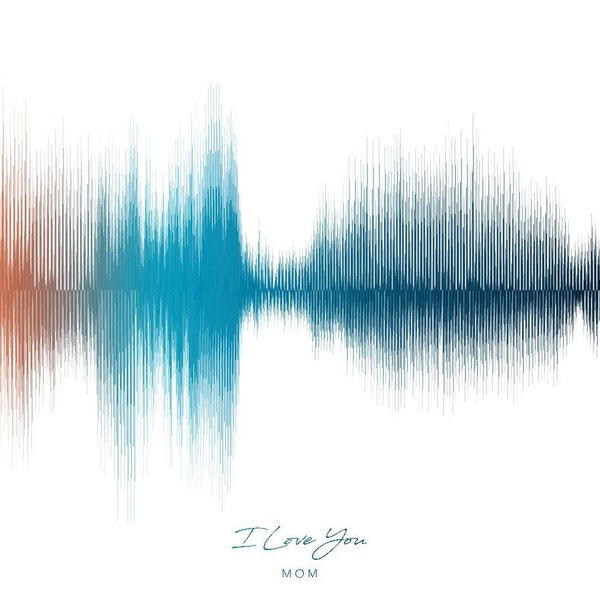 Custom Soundwave Print | Printable Personalized Voice Art Anniversary ...