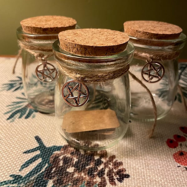 Resin and Marble Altar Plate Pentagram Spell Casting Tool for Wiccan ...