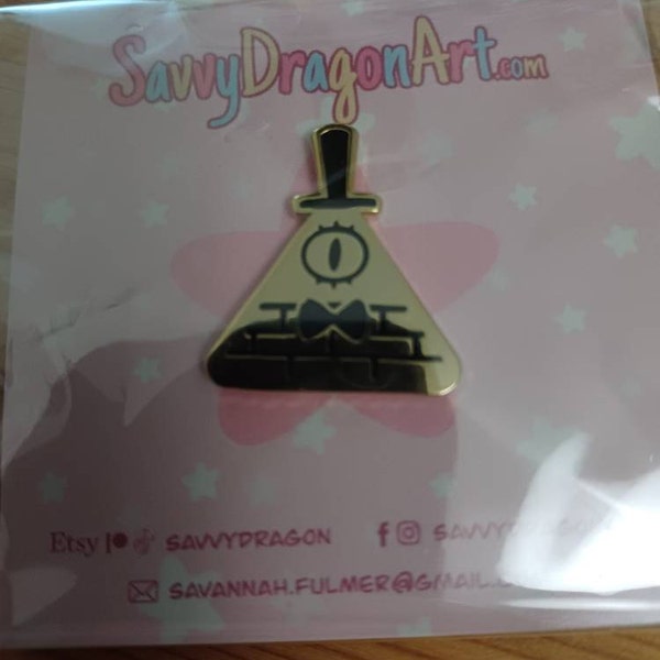 Bill Cipher Weirdmageddon Hard Enamel Pin Gravity Falls Adorable ...