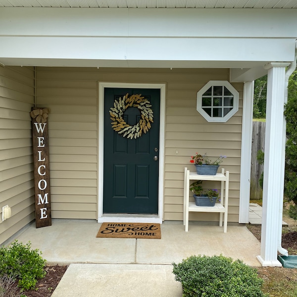 Welcome Sign, Stained Welcome Sign, Porch Sign, Porch Welcome Sign ...