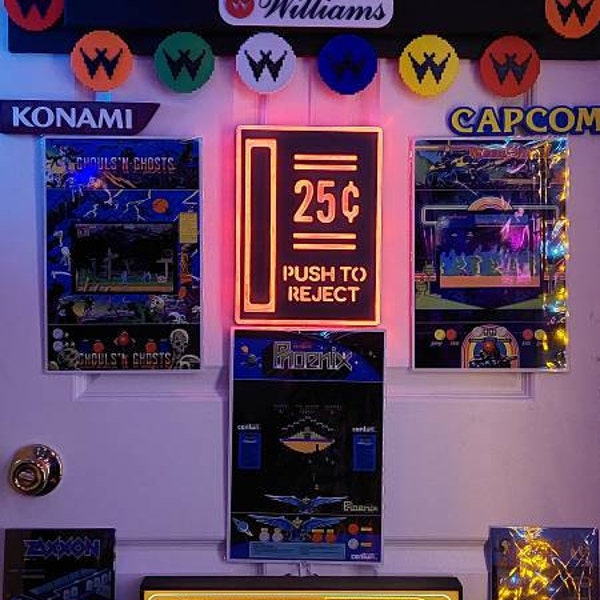 Custom Marquee Light Box Wood, Arkanoid Light Box, Arkanoid Wall Décor ...