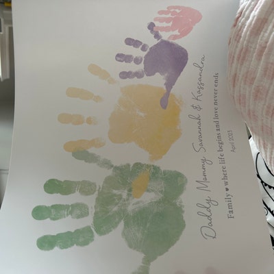 Flower Handprint Art Craft Mummy Handprint Poem Hand Art - Etsy