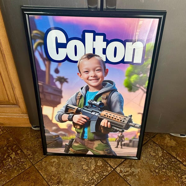 Custom Gamer Portrait From Photo, Personalized Game Character, Gamer ...