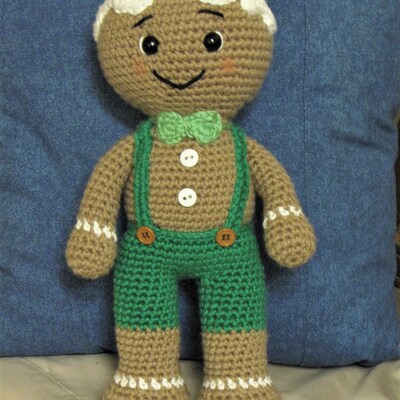 Amigurumi Gingerbread Boy Pattern Instant Download PDF Crochet Pattern ...