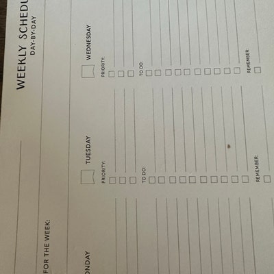 Weekly Planner Notepad Daily to Do List, Weekly Desk Pad, Undated Daily ...