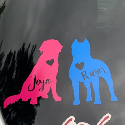 Dog Name Decal Dog Decal Dog Car Decal Pet Decal Yorkie Decal Puppy ...