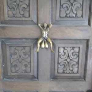 Brass Door Knocker, an Artsy Rustic Brass High Quality Unique and Funny ...