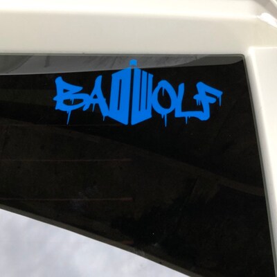 Bad Wolf Doctor Who Vinyl Sticker Car Window Door Bumper Decal DR ...
