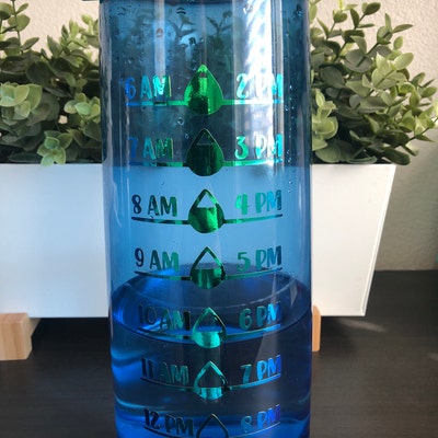 Custom Water Timeline Vinyl Decal Sticker Daily Water Tracker Sticker ...