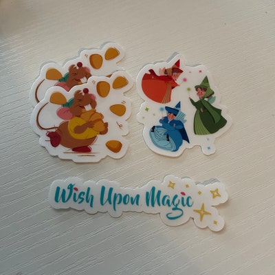 Greedy Gus Gus Transparent Sticker/ Cinderella Sketch Princess Sidekick ...