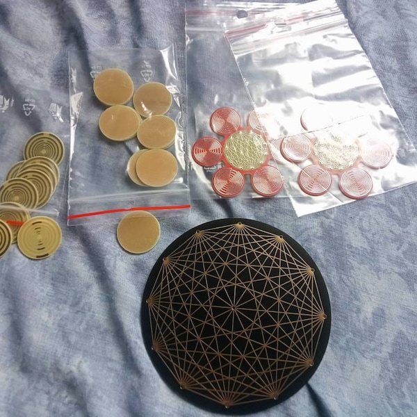 Tesseract Sacred Geometry Radionics Disc, Radionics Broadcasting Plate ...