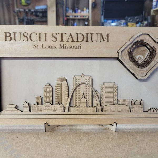Laser Cut SVG Digital Cut File kansas City, Missouri Skyline and 3D ...