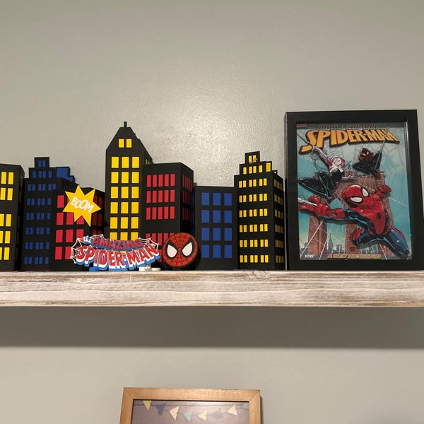 Spiderman Spiderverse Comic Book Cover 3D Shadow Box Decor - Etsy