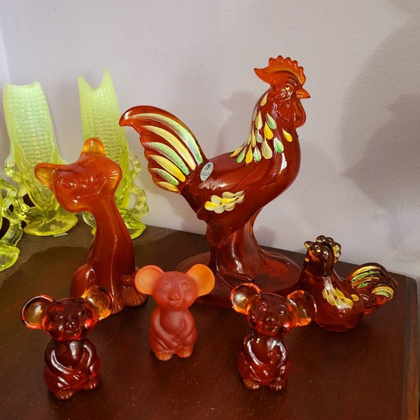 Vintage Murano Handblown Art Glass Amber Purse - Etsy