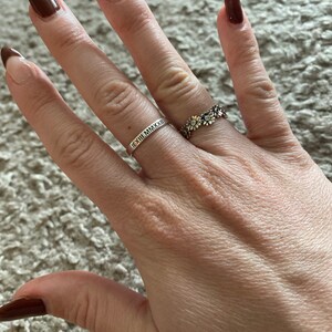 Engraved Rings Wedding Day Gift Personalized Rings Stacking | Etsy