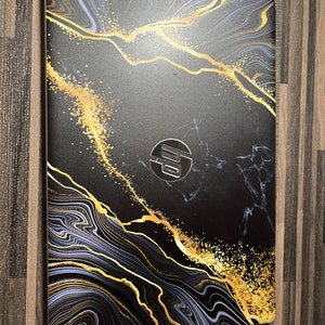 Hp Notebook Skin Green Aesthetic Floral Design Personalized Gift Custom ...