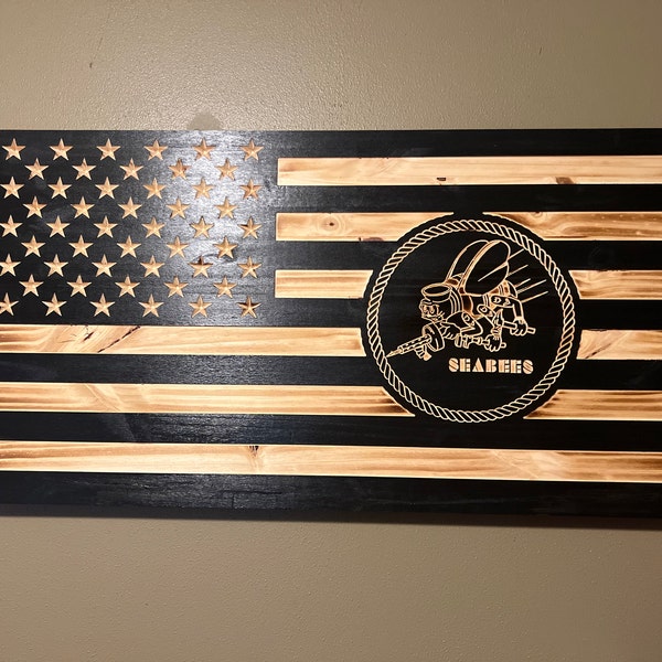 Rustic United States Navy Wooden Flag - Etsy