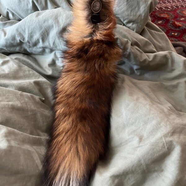 Red Fox Tails With a Keychain Option - Etsy